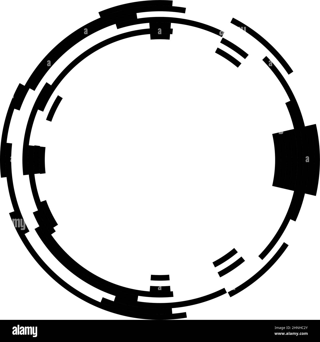 Abstract GUI, UI geometric circle element - stock vector illustration ...