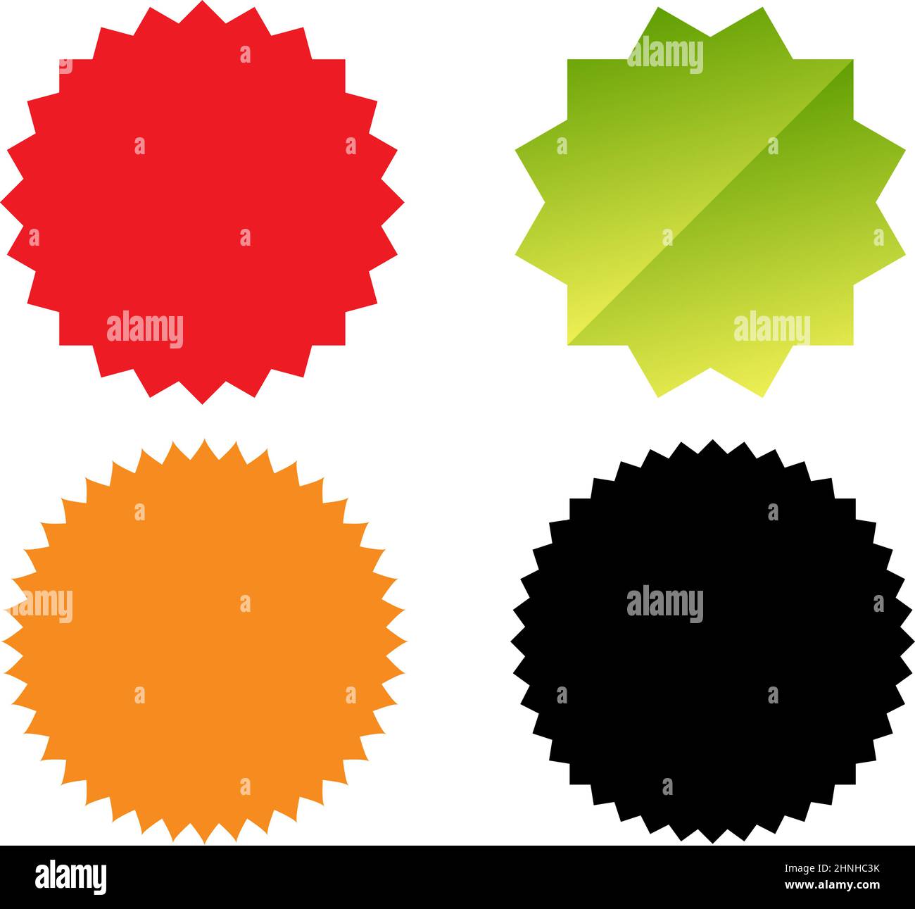 Starburst, sunburst price tag, price flash shape with empty space ...
