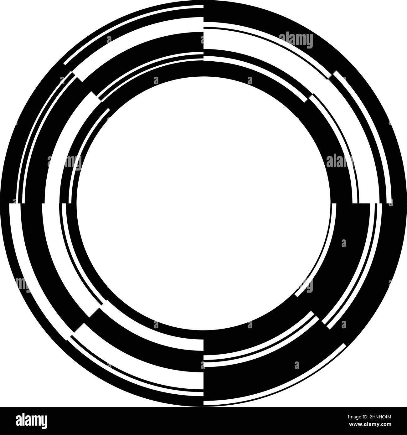Abstract GUI, UI geometric circle element - stock vector illustration ...