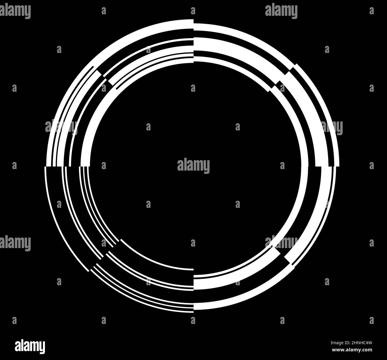 Abstract GUI, UI geometric circle element - stock vector illustration ...