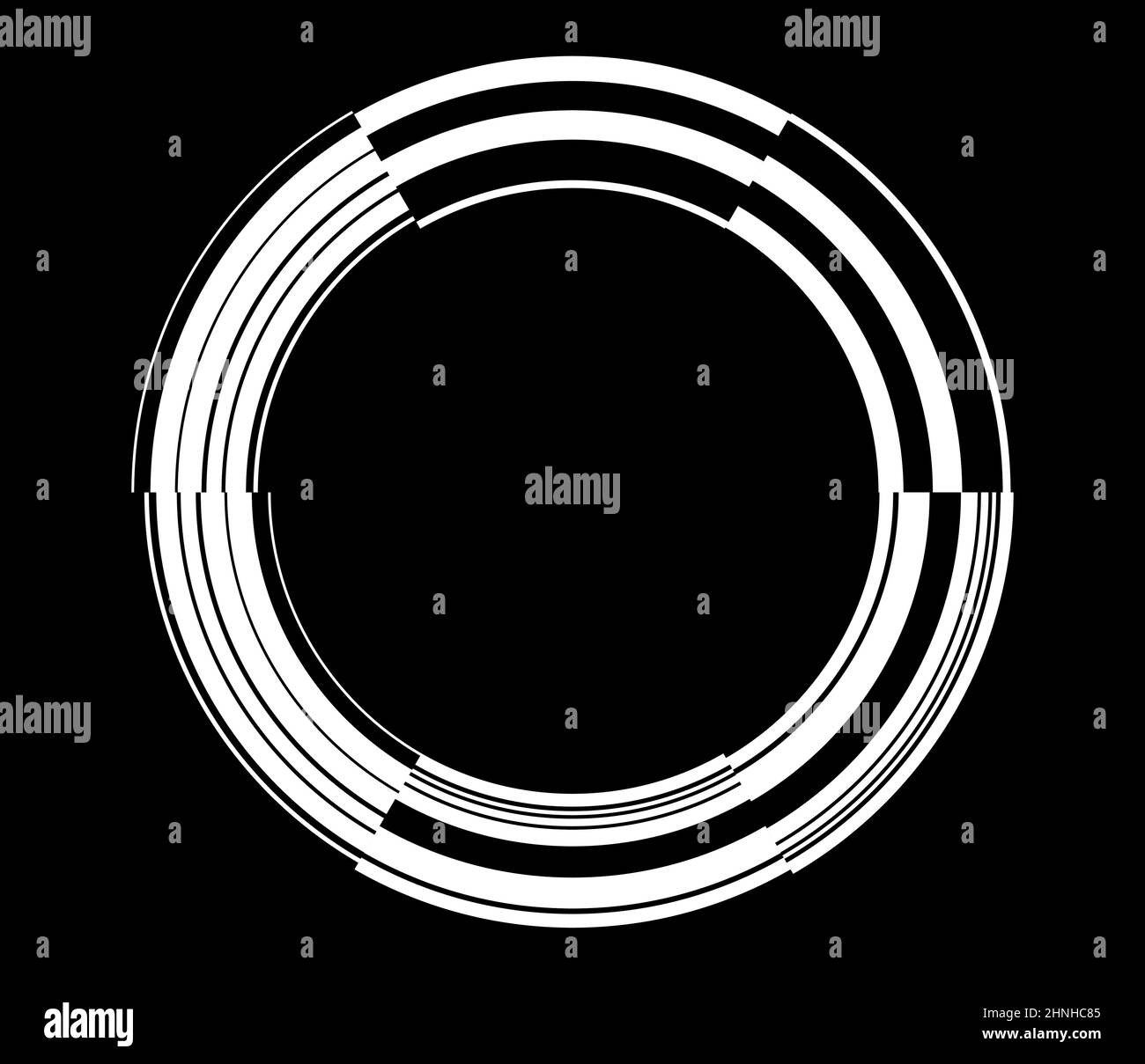 Abstract GUI, UI geometric circle element - stock vector illustration ...