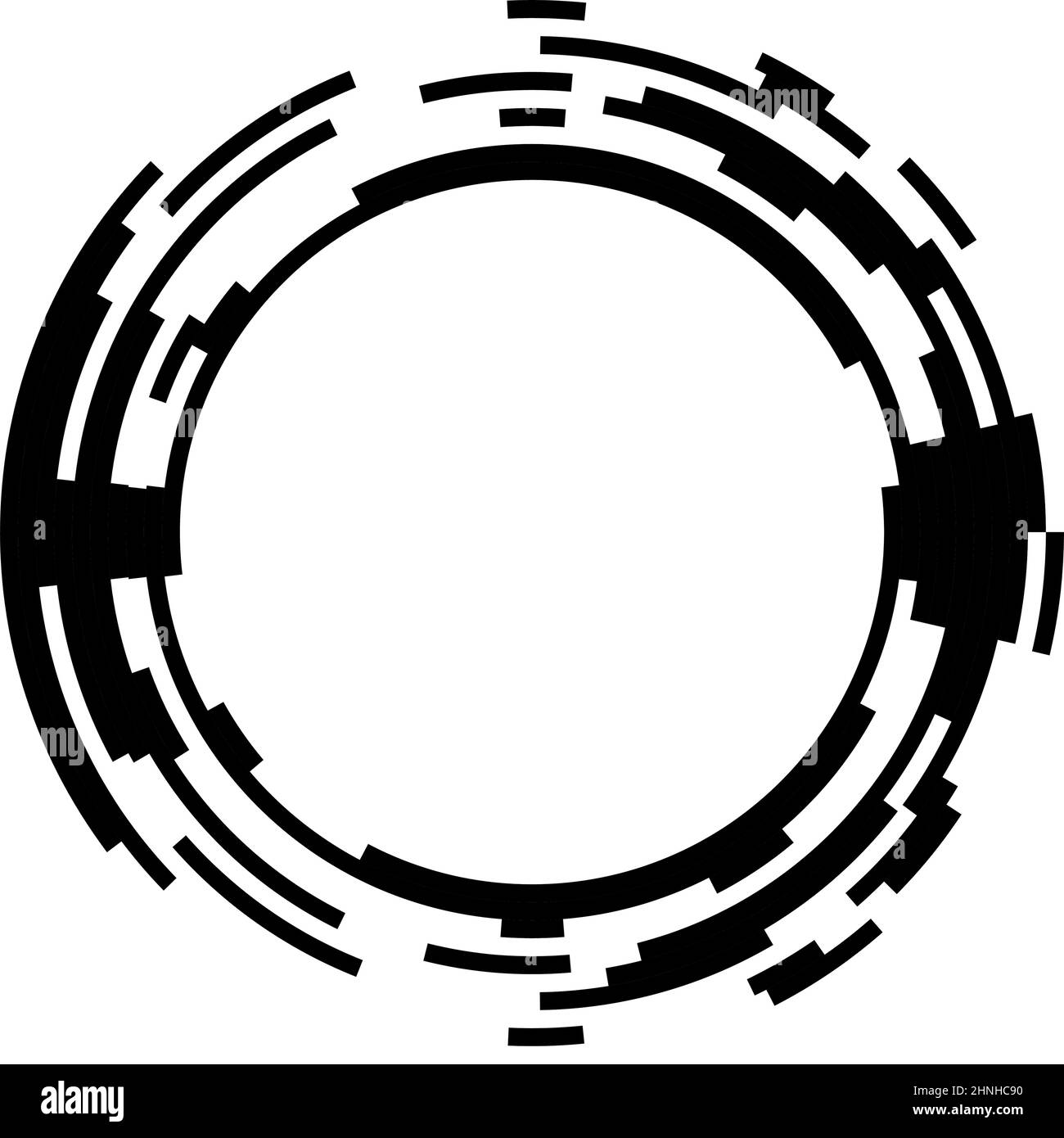 Abstract GUI, UI geometric circle element - stock vector illustration ...