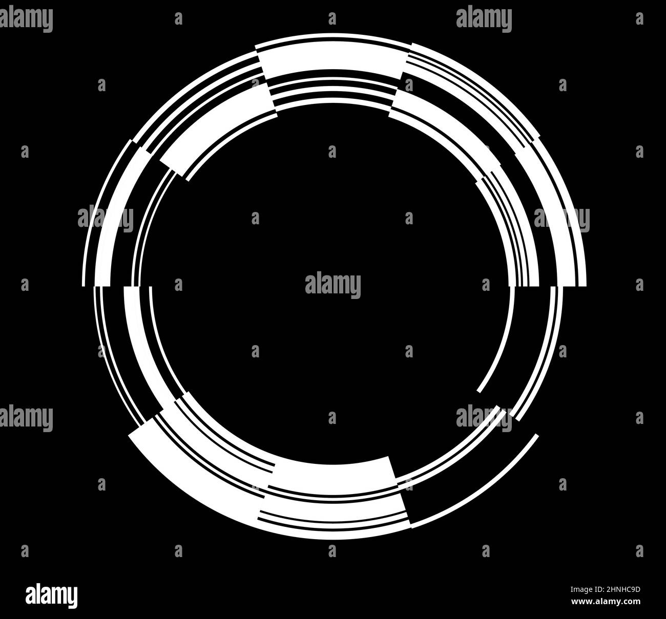 Abstract GUI, UI geometric circle element - stock vector illustration ...