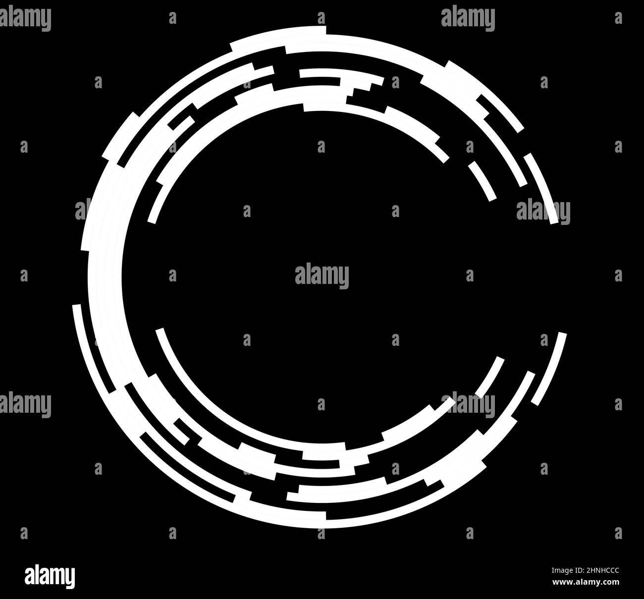 Abstract GUI, UI geometric circle element - stock vector illustration ...