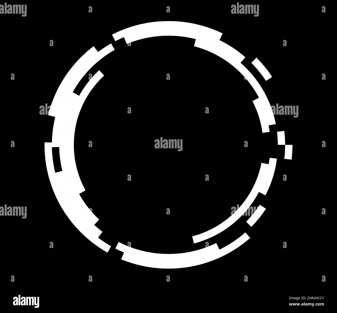 Abstract GUI, UI geometric circle element - stock vector illustration ...