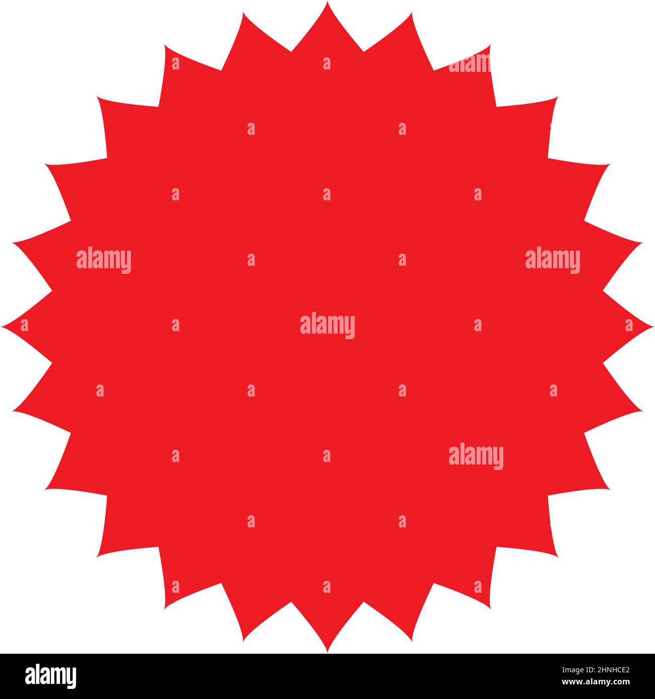 Starburst, sunburst price tag, price flash shape with empty space ...