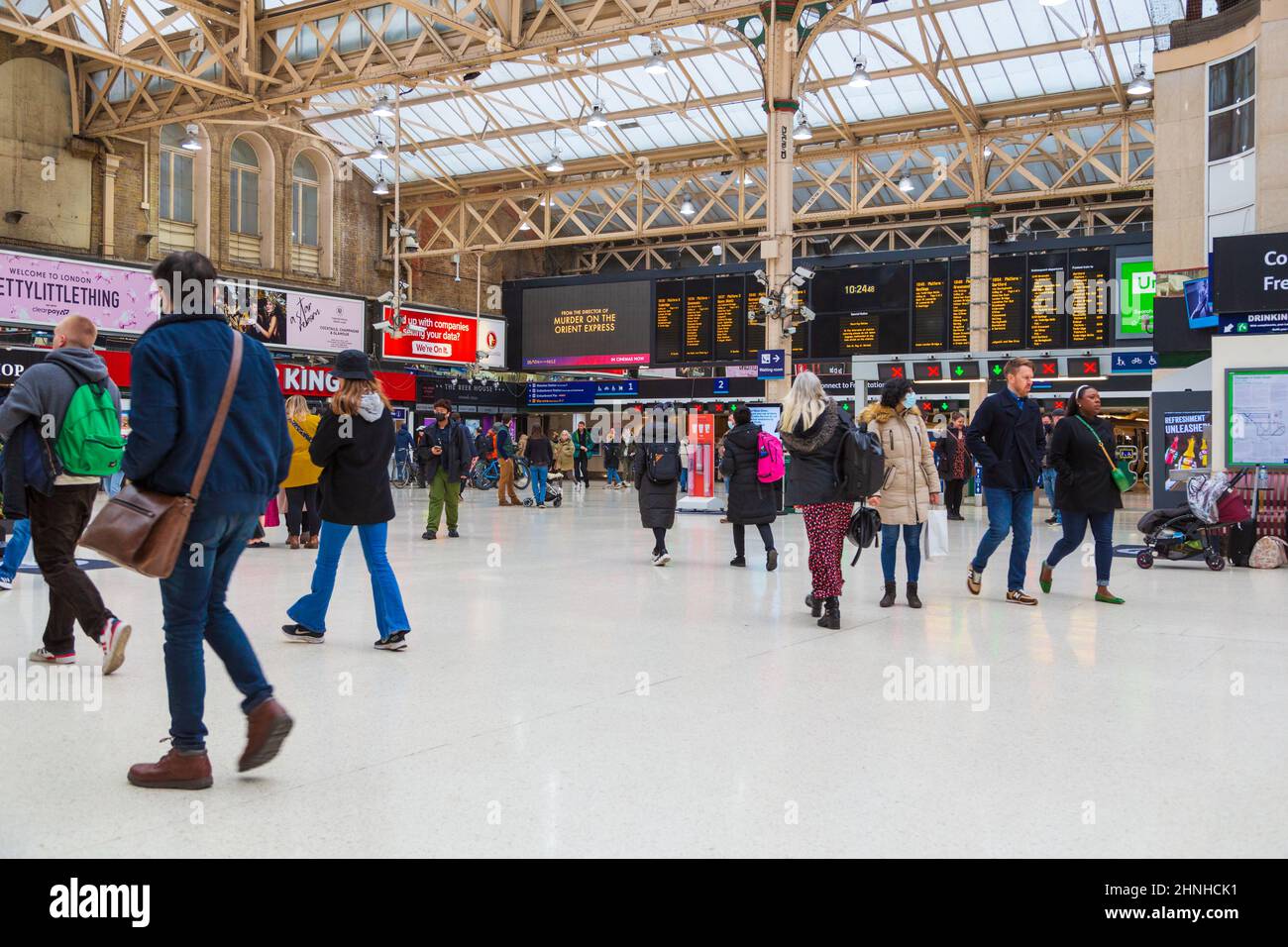 Charing cross station interior, london, uk Stock Photo - Alamy