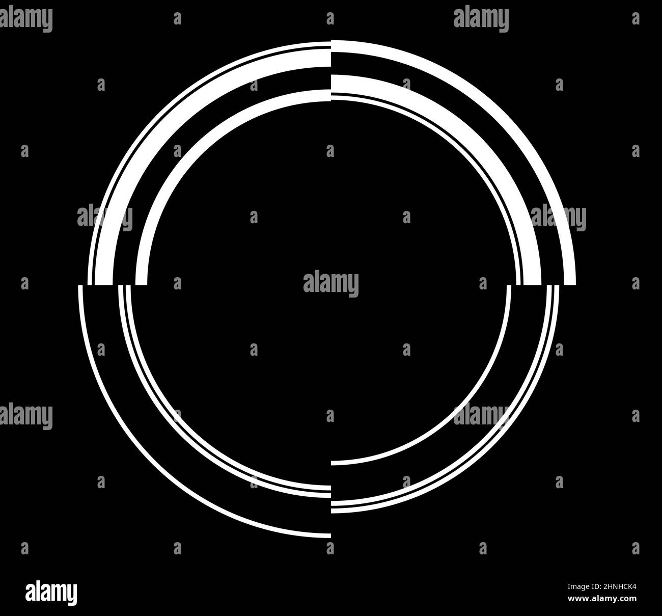 Abstract GUI, UI geometric circle element - stock vector illustration ...