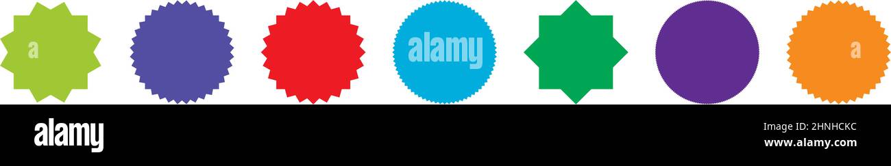 Starburst, sunburst price tag, price flash shape with empty space ...