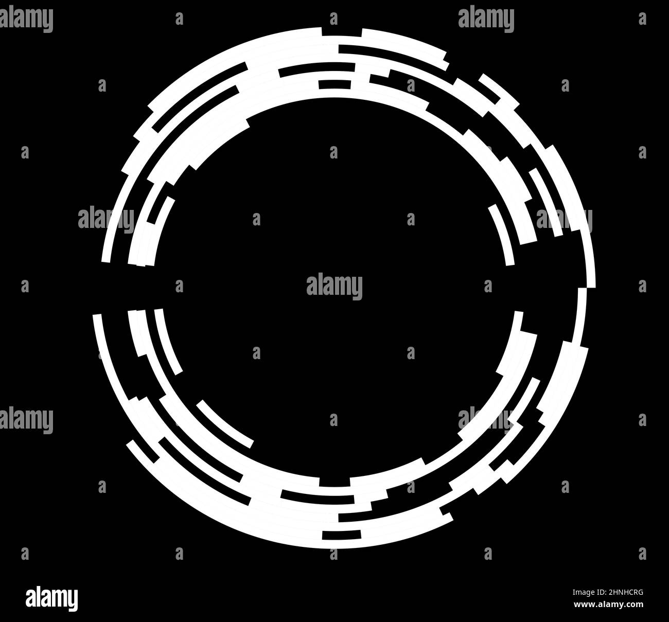 Abstract GUI, UI geometric circle element - stock vector illustration ...