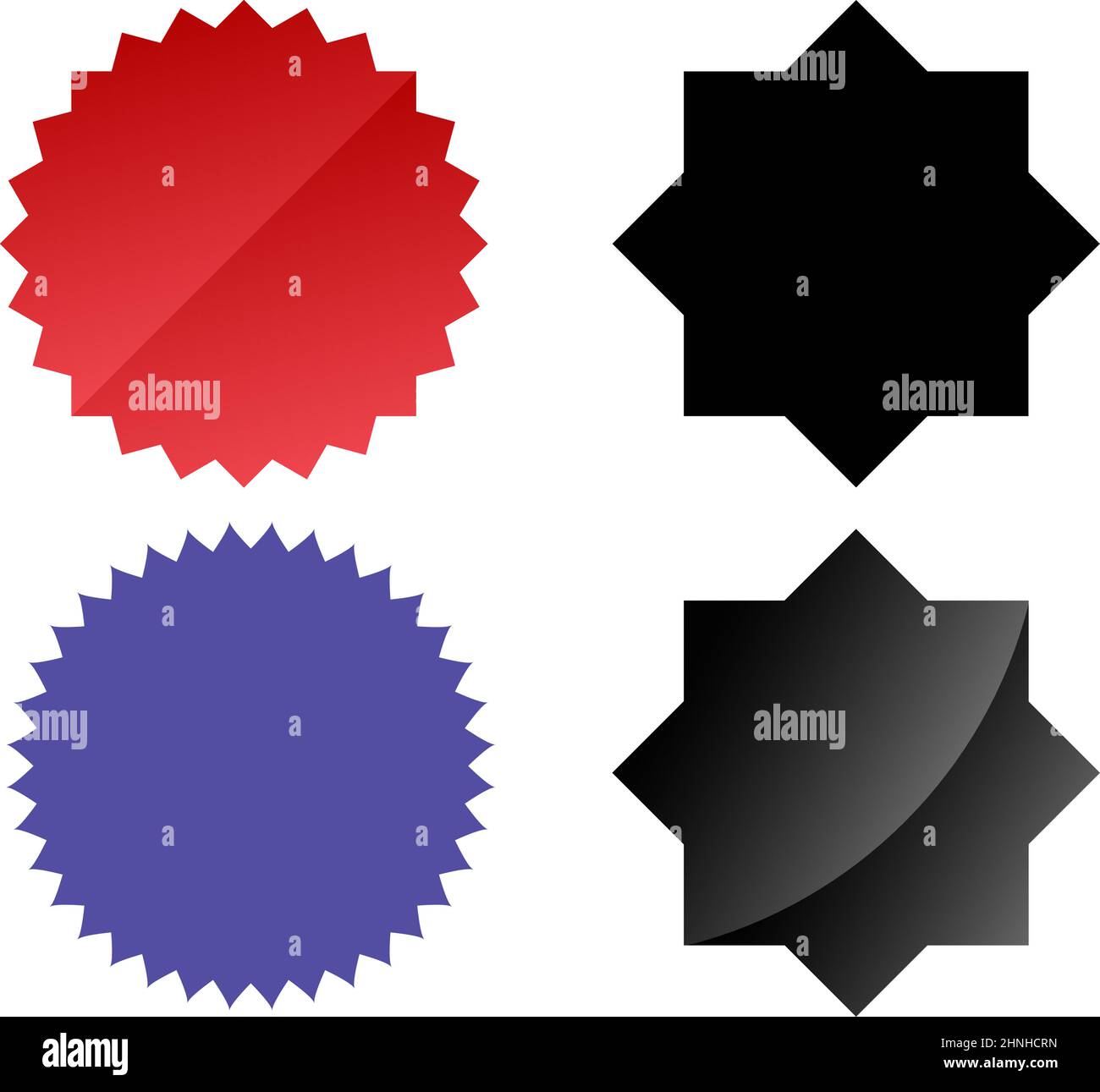 Starburst, sunburst price tag, price flash shape with empty space ...