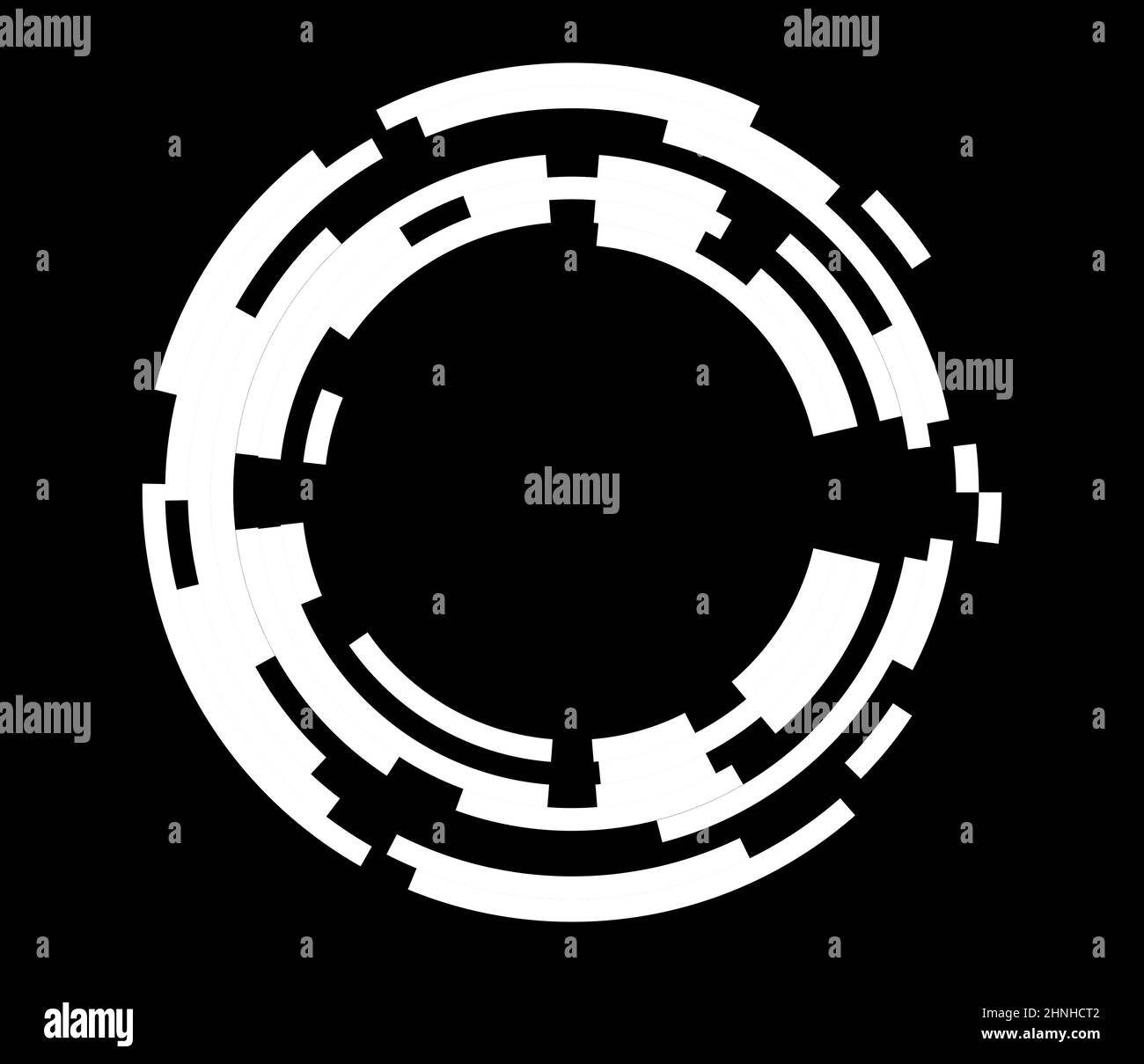 Abstract GUI, UI geometric circle element - stock vector illustration ...