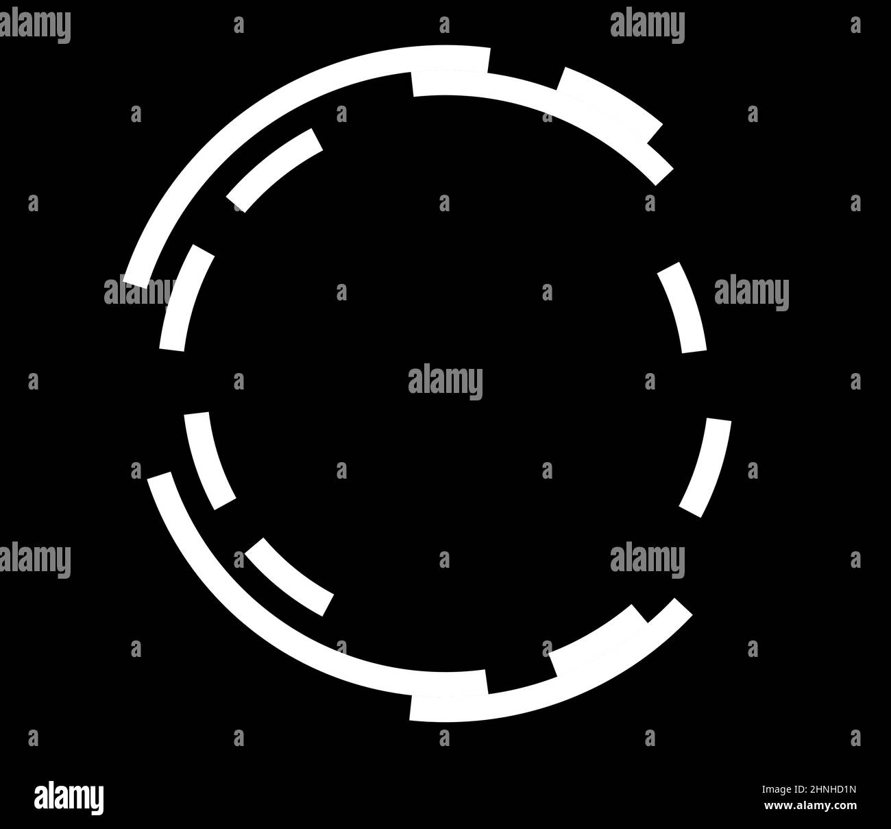 Abstract GUI, UI geometric circle element - stock vector illustration ...