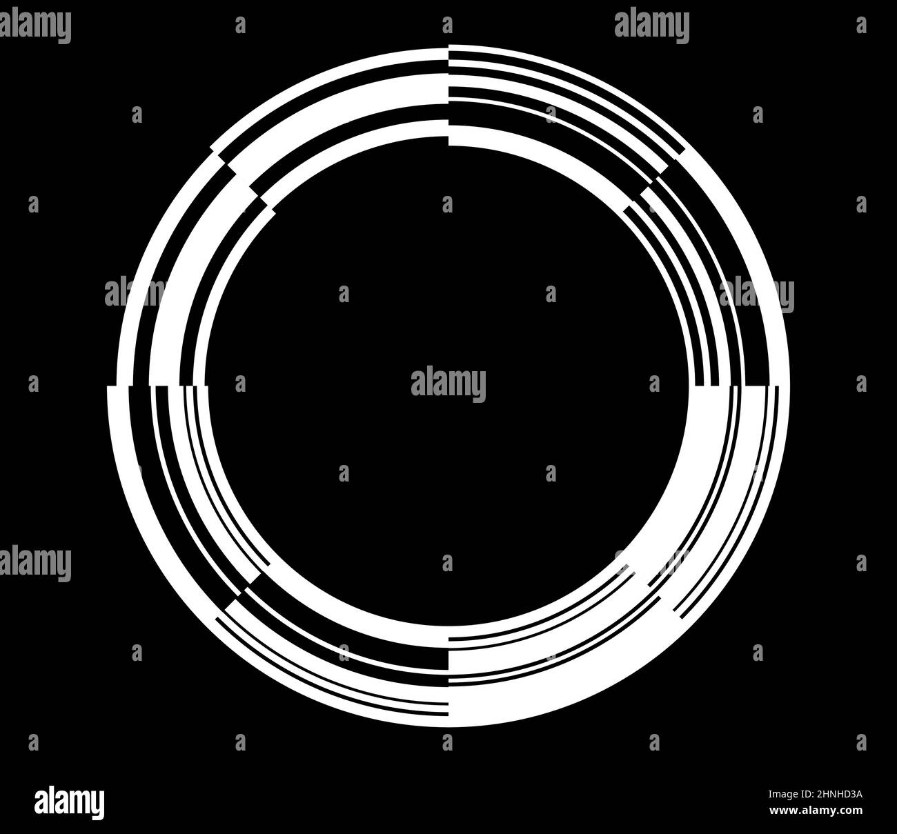 Abstract GUI, UI geometric circle element - stock vector illustration ...