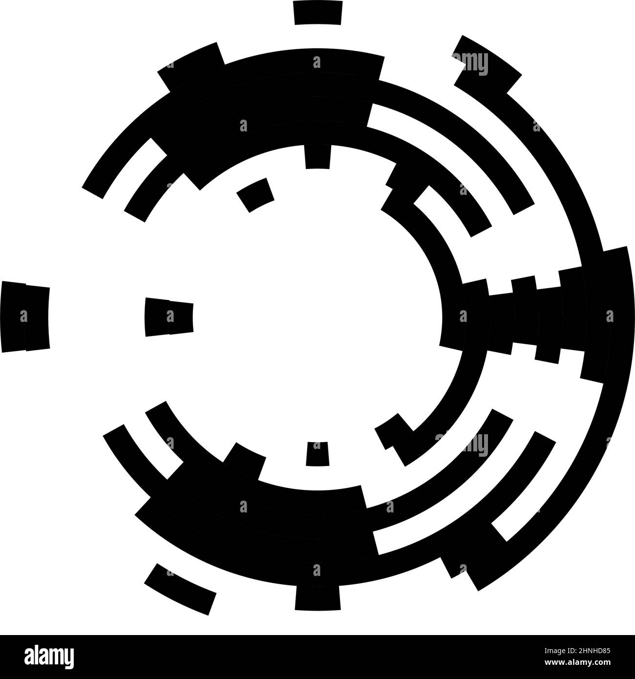 Abstract GUI, UI geometric circle element - stock vector illustration ...