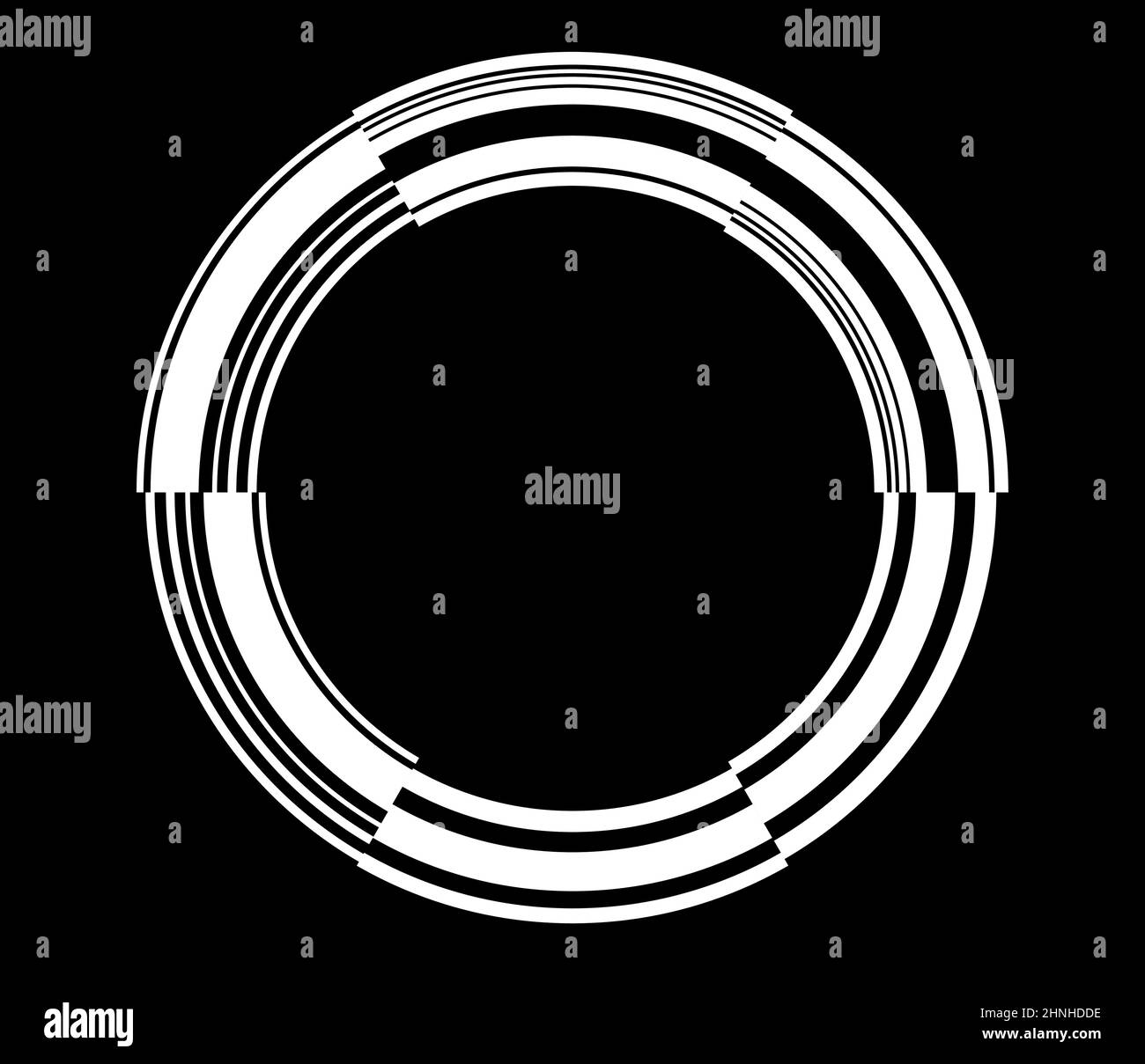 Abstract GUI, UI geometric circle element - stock vector illustration ...