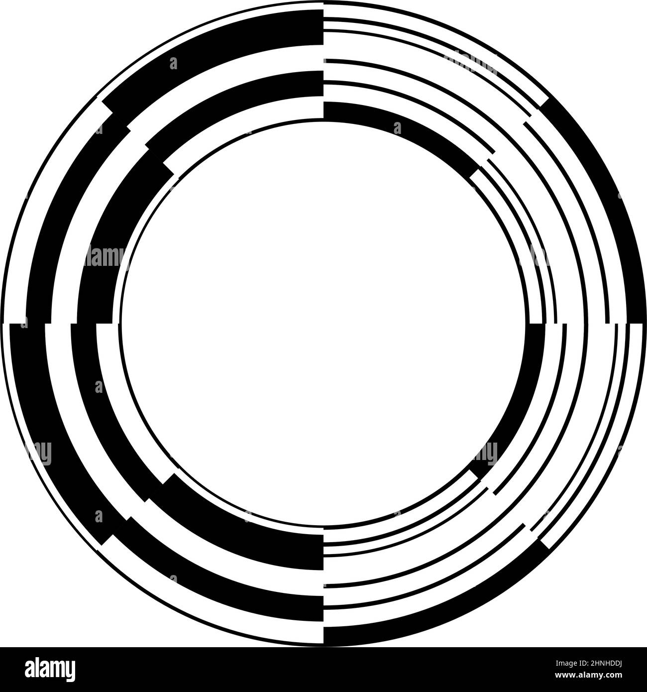 Abstract GUI, UI geometric circle element - stock vector illustration ...