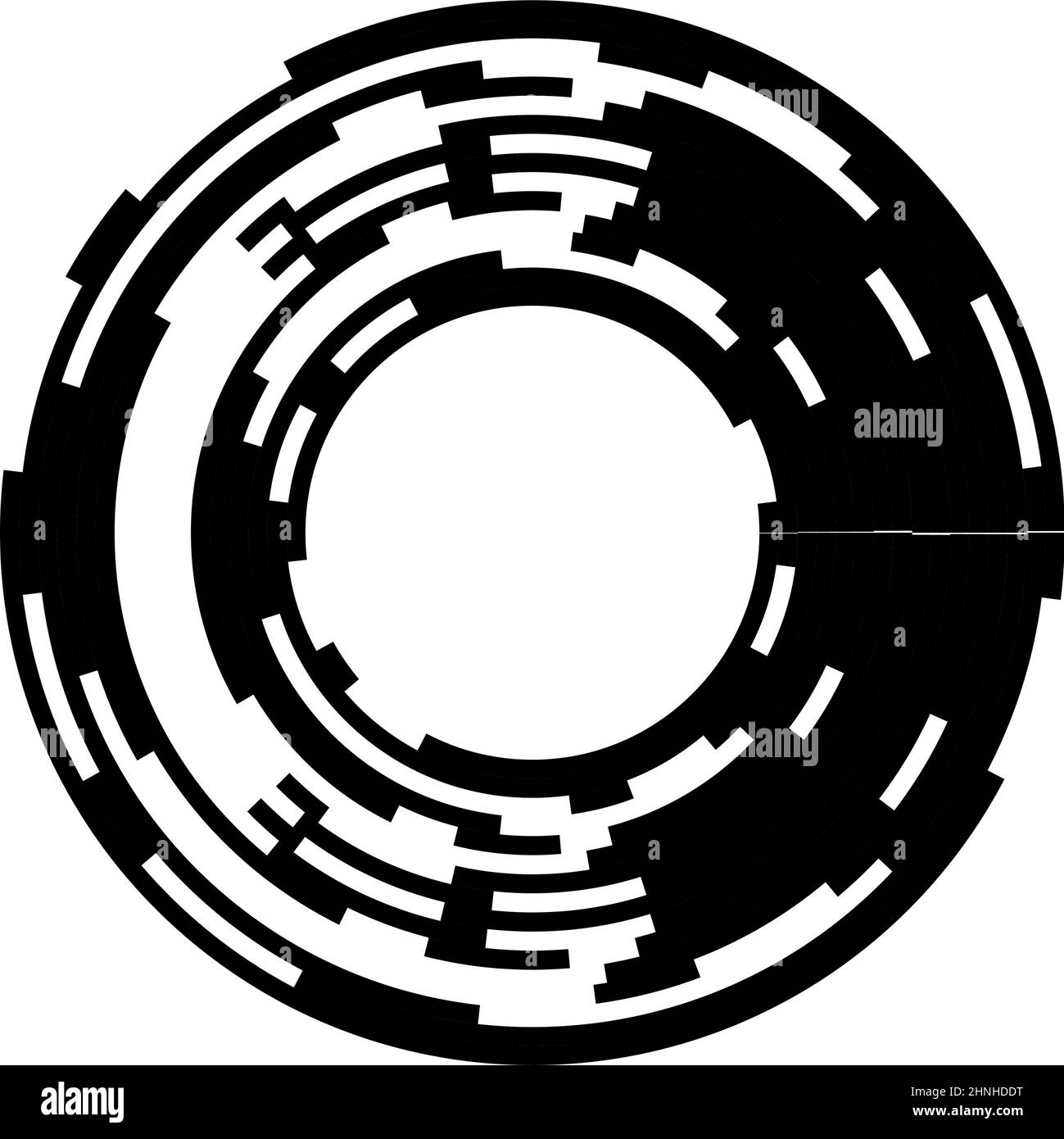 Abstract GUI, UI geometric circle element - stock vector illustration ...