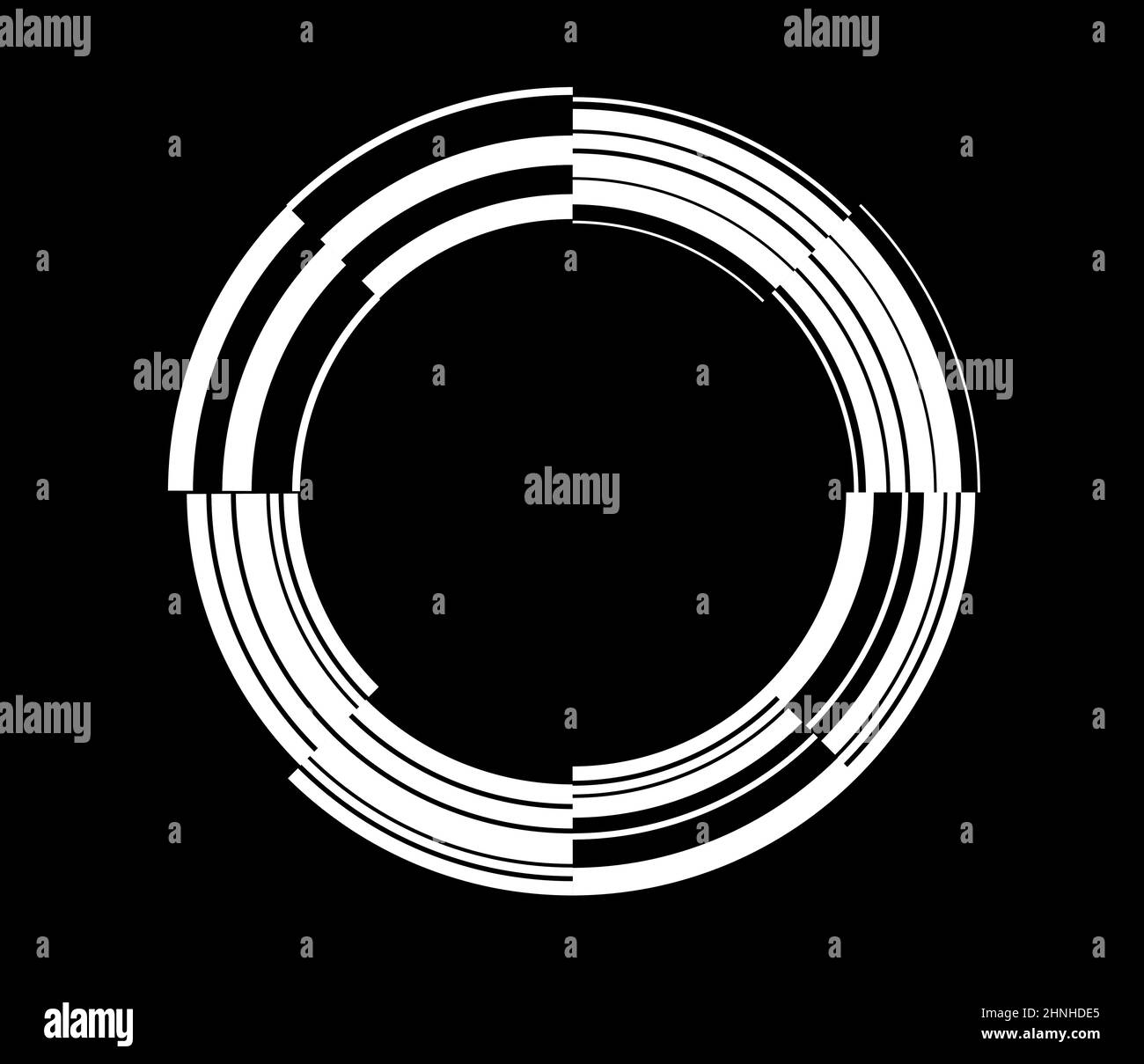 Abstract GUI, UI geometric circle element - stock vector illustration ...