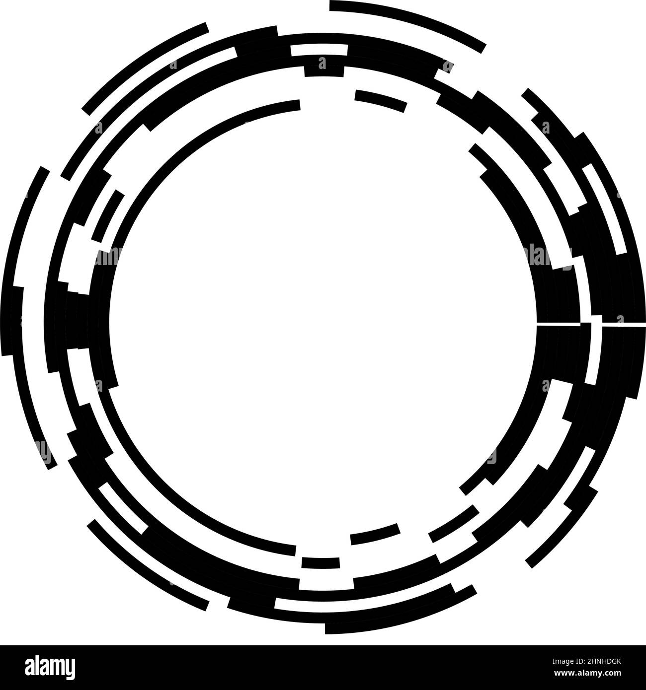Abstract GUI, UI geometric circle element - stock vector illustration ...