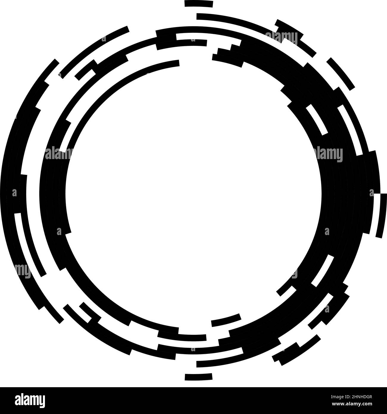 Abstract GUI, UI geometric circle element - stock vector illustration ...