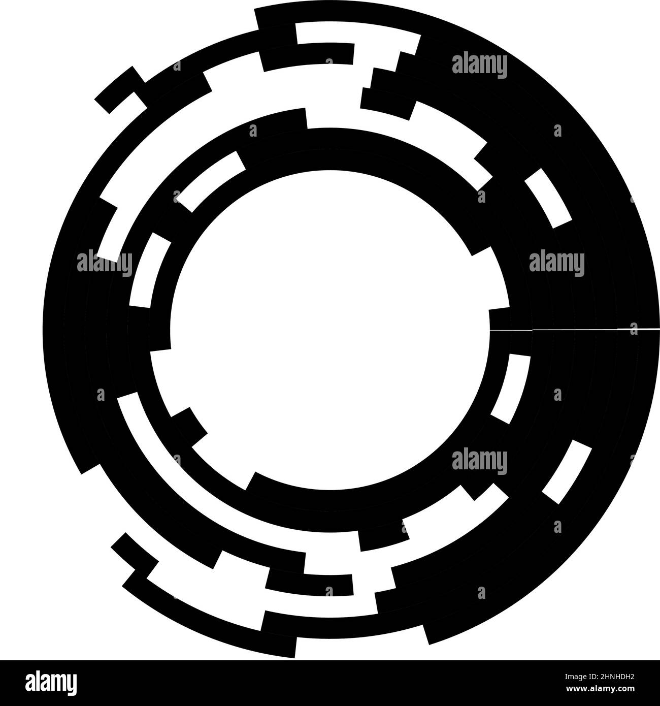 Abstract GUI, UI geometric circle element - stock vector illustration ...