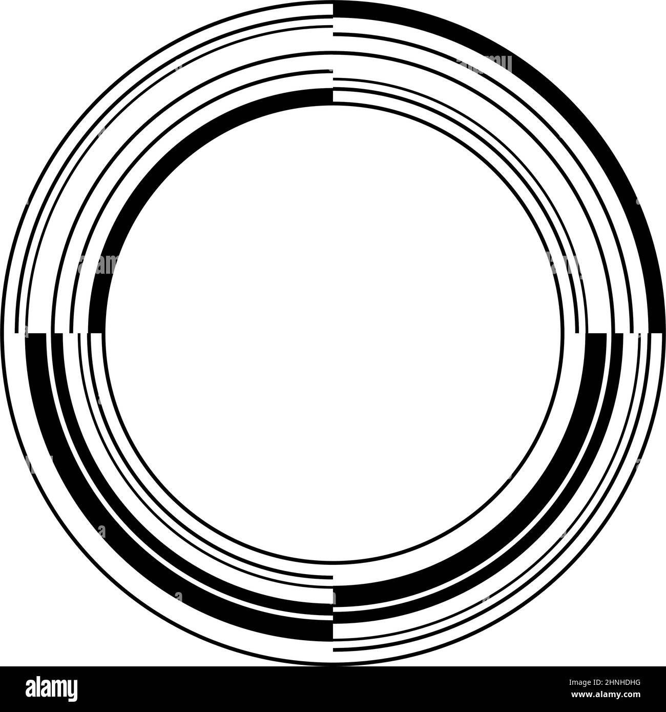 Abstract GUI, UI geometric circle element - stock vector illustration ...