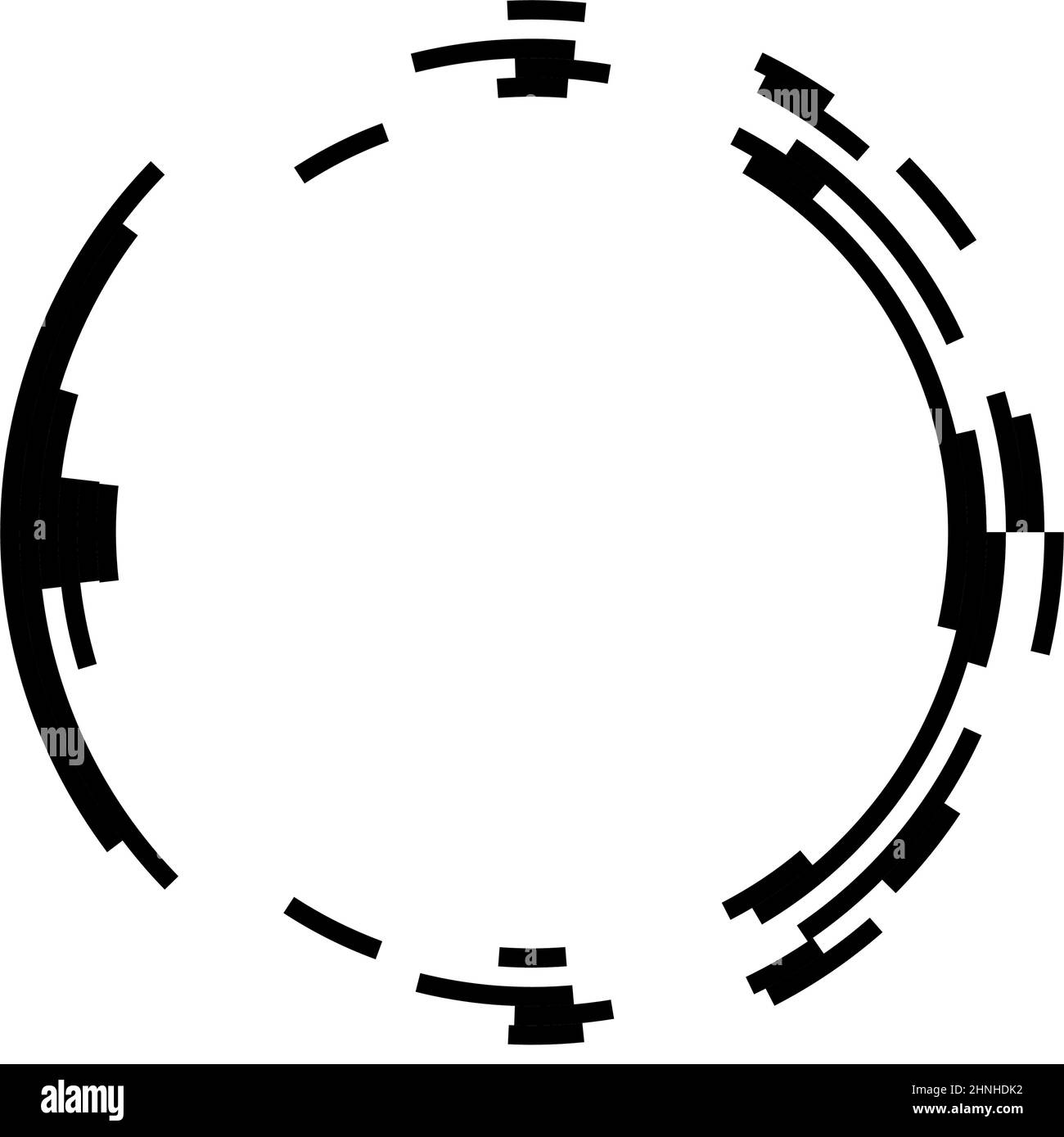 Abstract GUI, UI geometric circle element - stock vector illustration ...