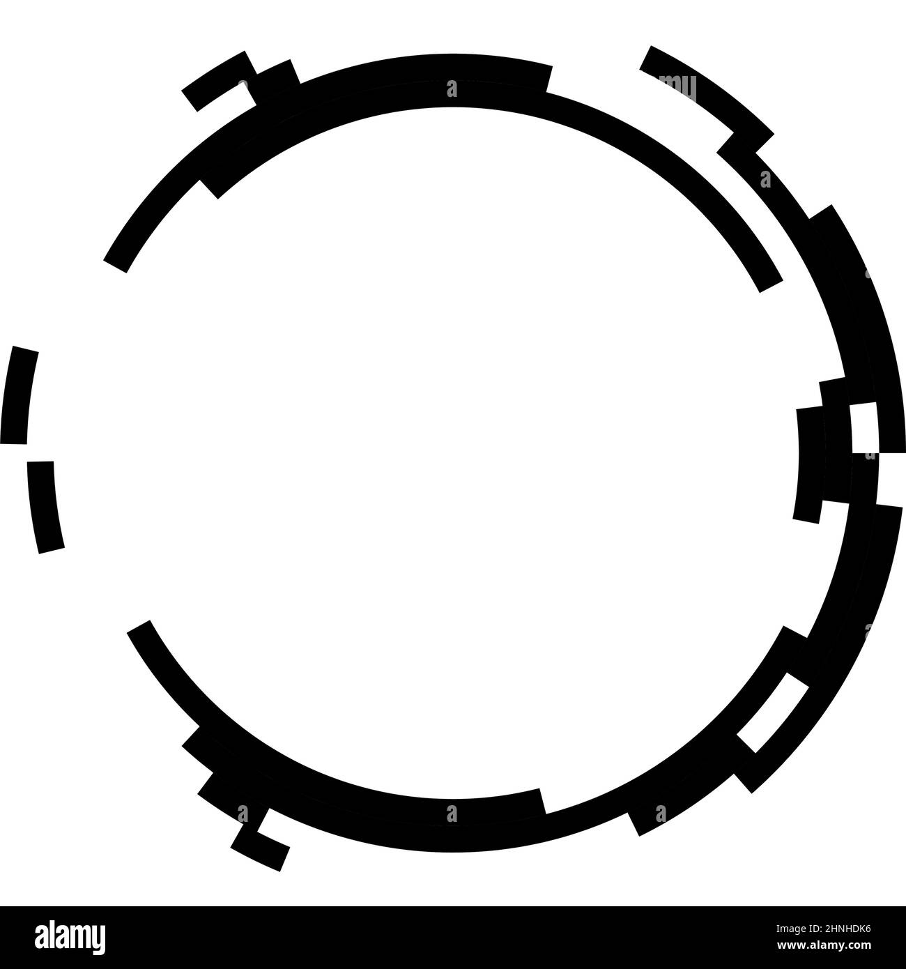 Abstract GUI, UI geometric circle element - stock vector illustration ...
