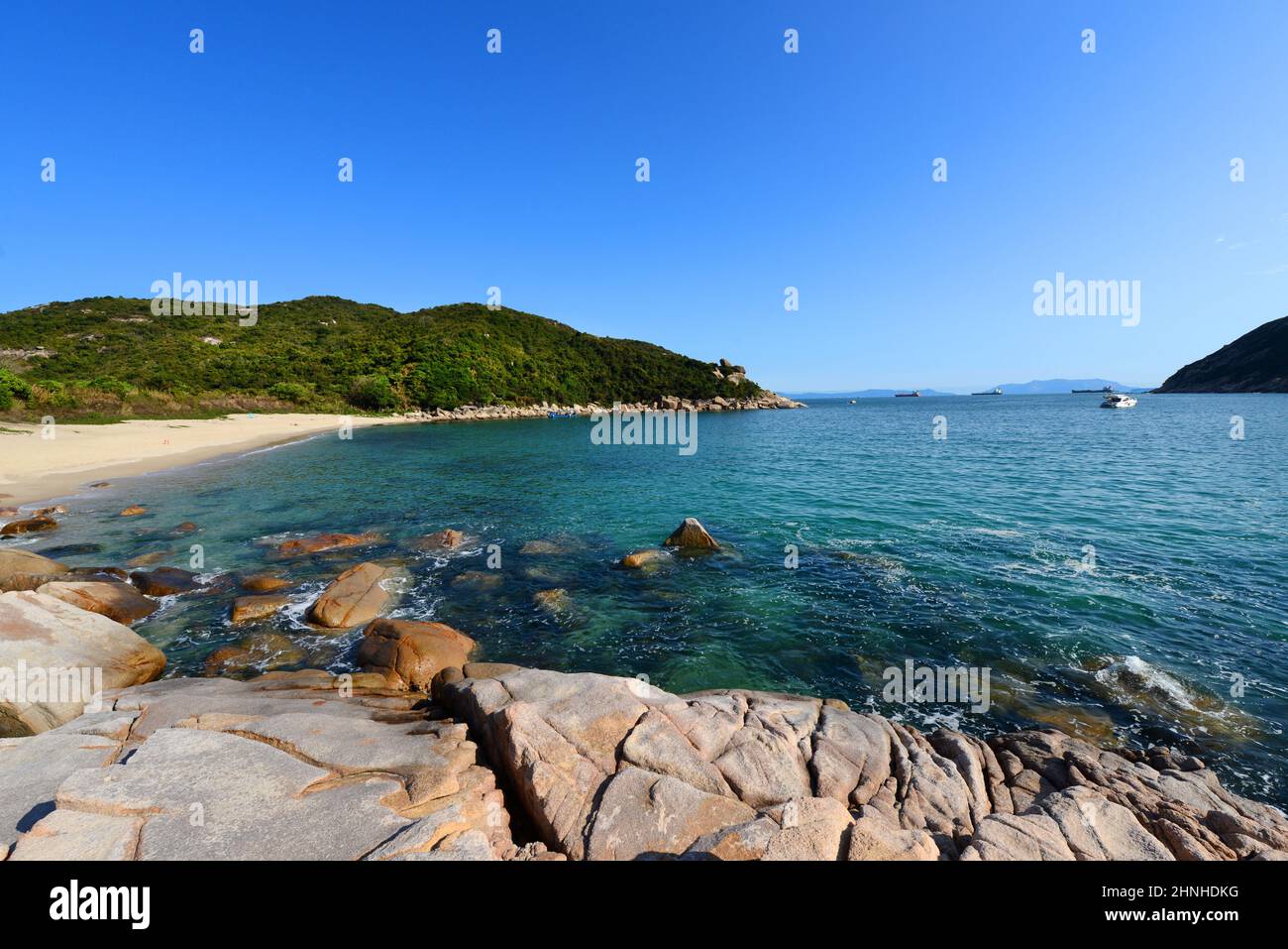 Sham Wan beach and bay, Lamma island, Hong Kong Stock Photo - Alamy