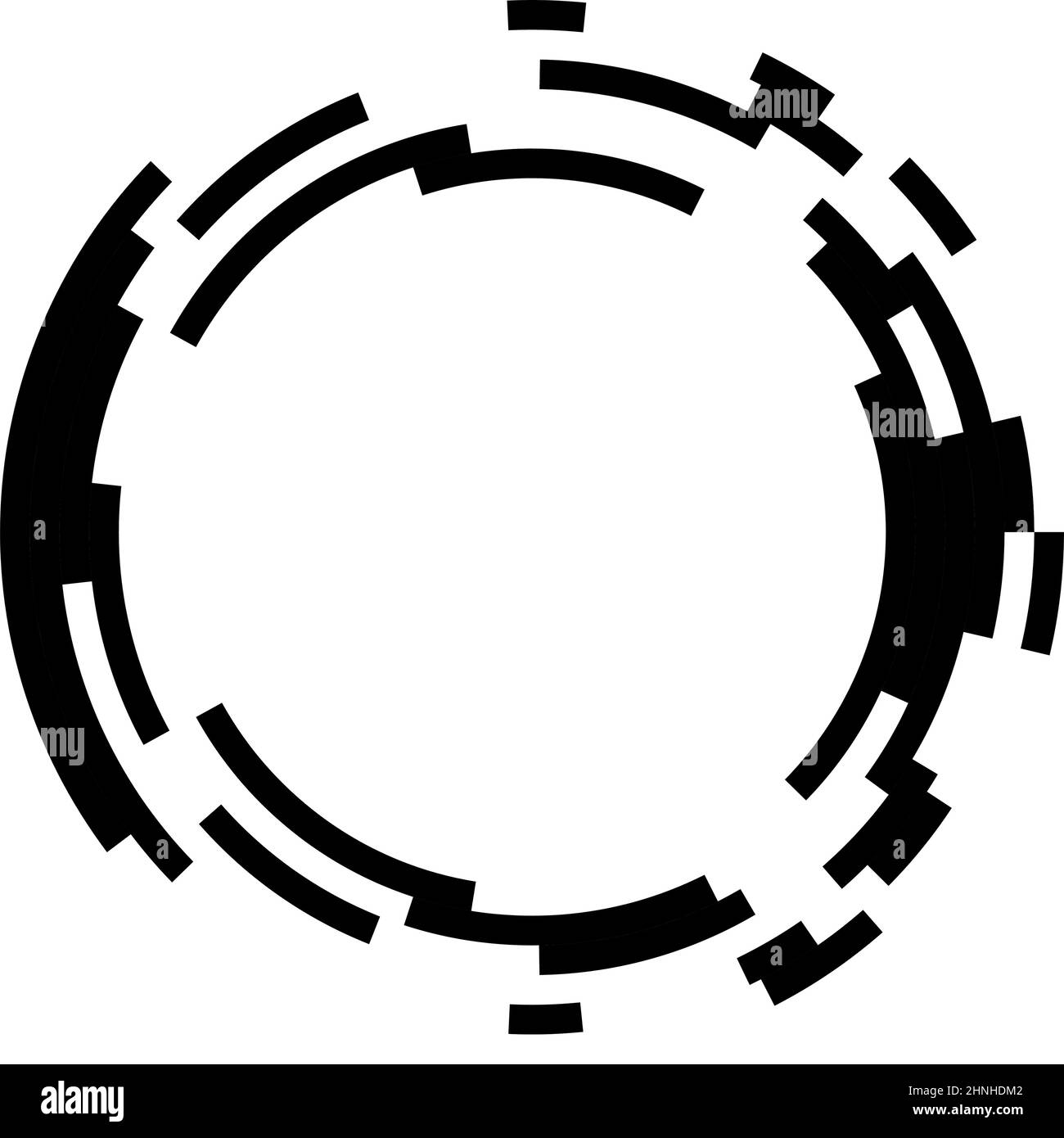 Abstract GUI, UI geometric circle element - stock vector illustration ...