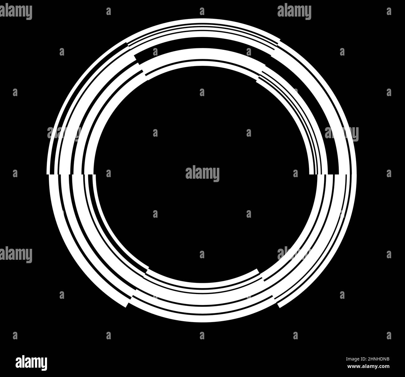 Abstract GUI, UI geometric circle element - stock vector illustration ...