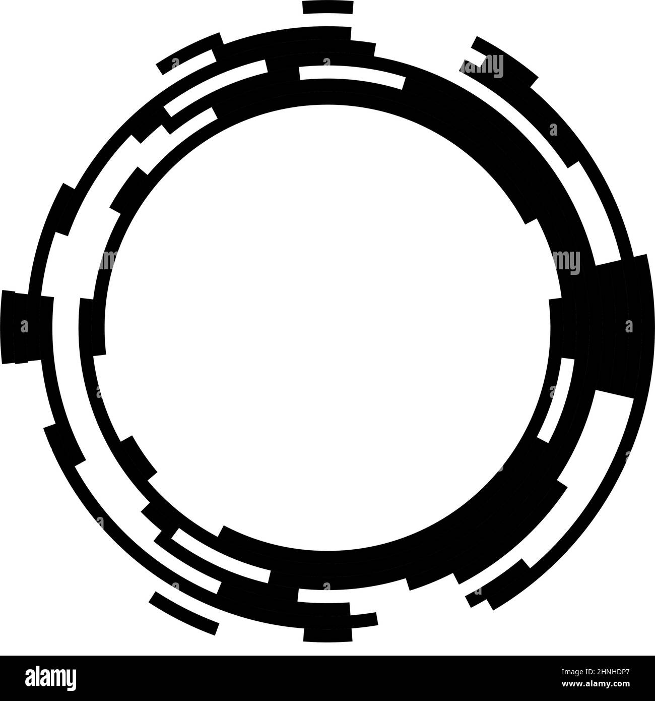 Abstract GUI, UI geometric circle element - stock vector illustration ...