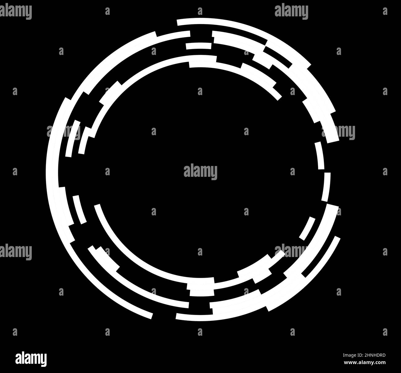 Abstract GUI, UI geometric circle element - stock vector illustration ...