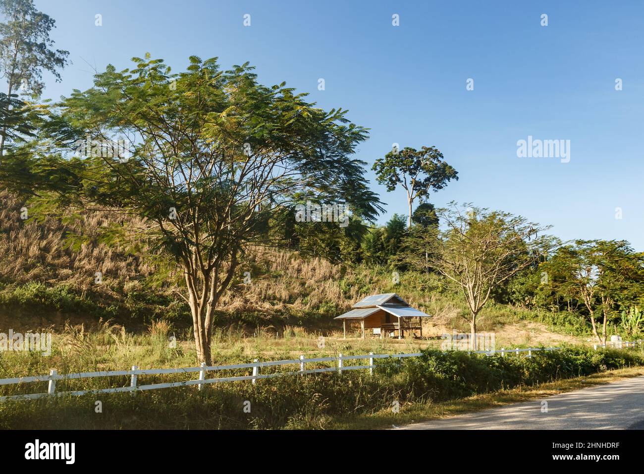 Traditional lao village house hi-res stock photography and images - Alamy