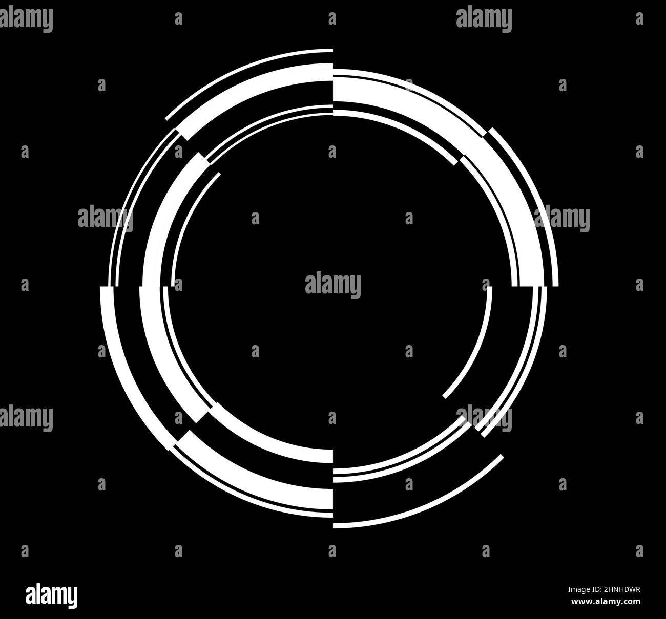 Abstract GUI, UI geometric circle element - stock vector illustration ...