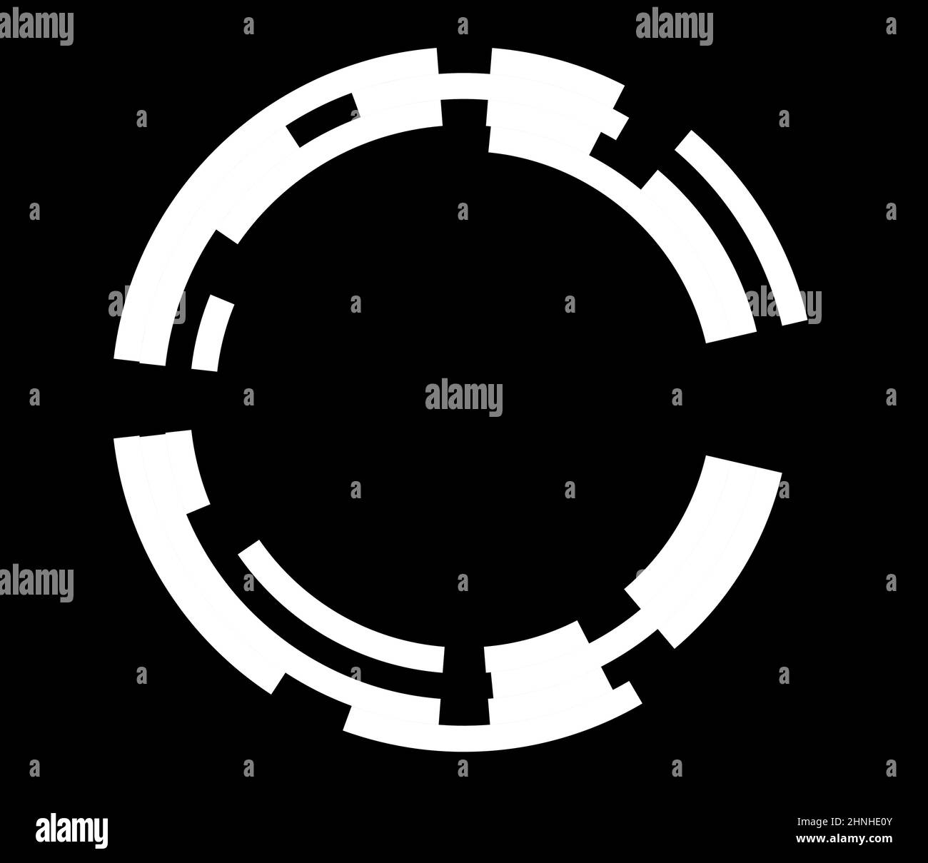 Abstract GUI, UI geometric circle element - stock vector illustration ...