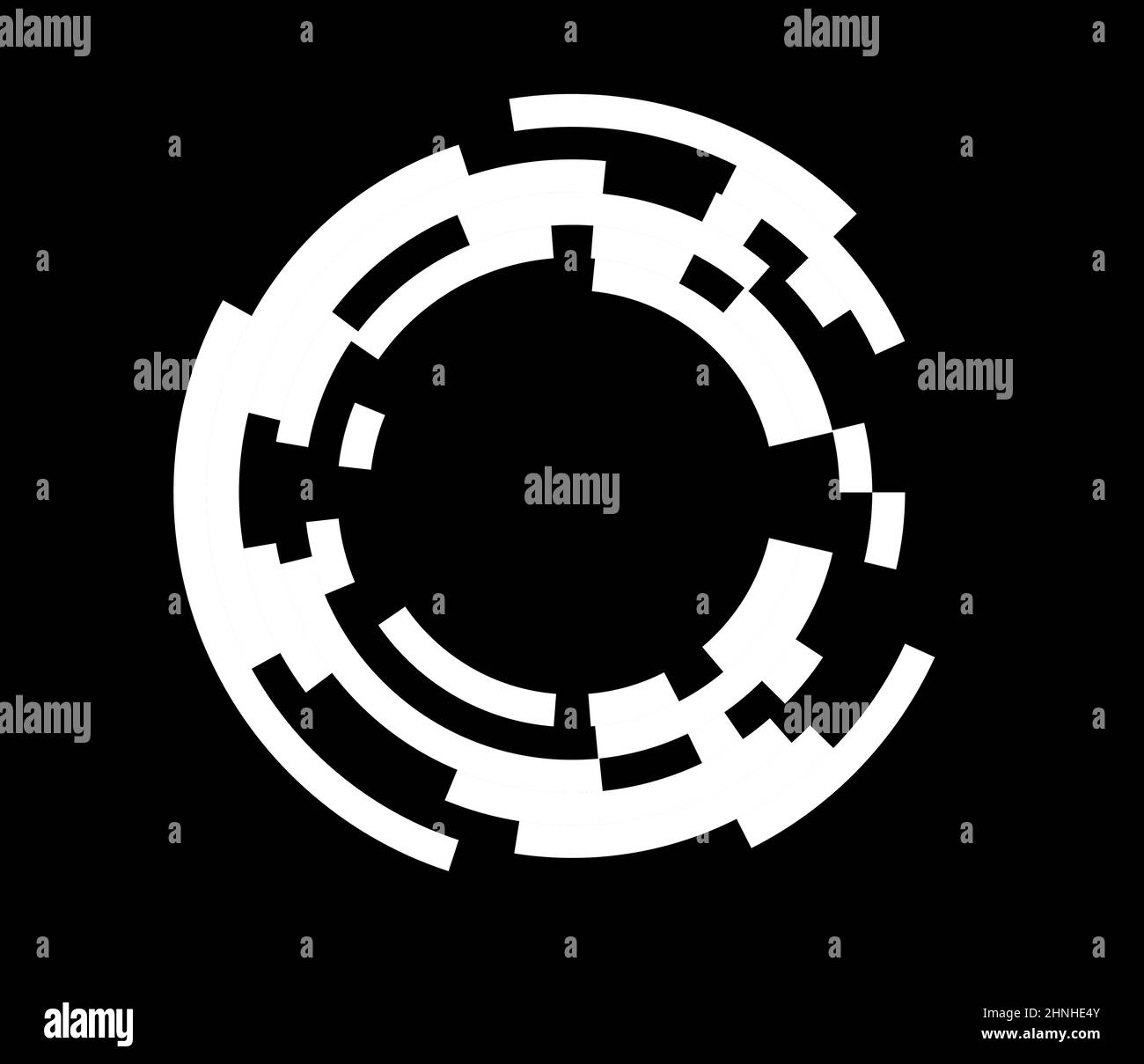 Abstract GUI, UI geometric circle element - stock vector illustration ...