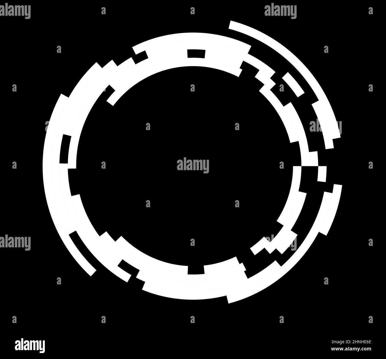 Abstract GUI, UI geometric circle element - stock vector illustration ...