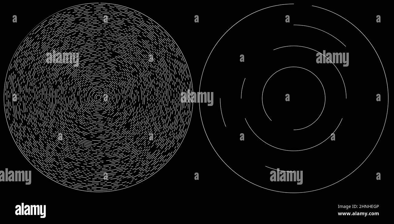 Radial, radiating circular, concentric lines vector element - stock vector illustration, clip ...