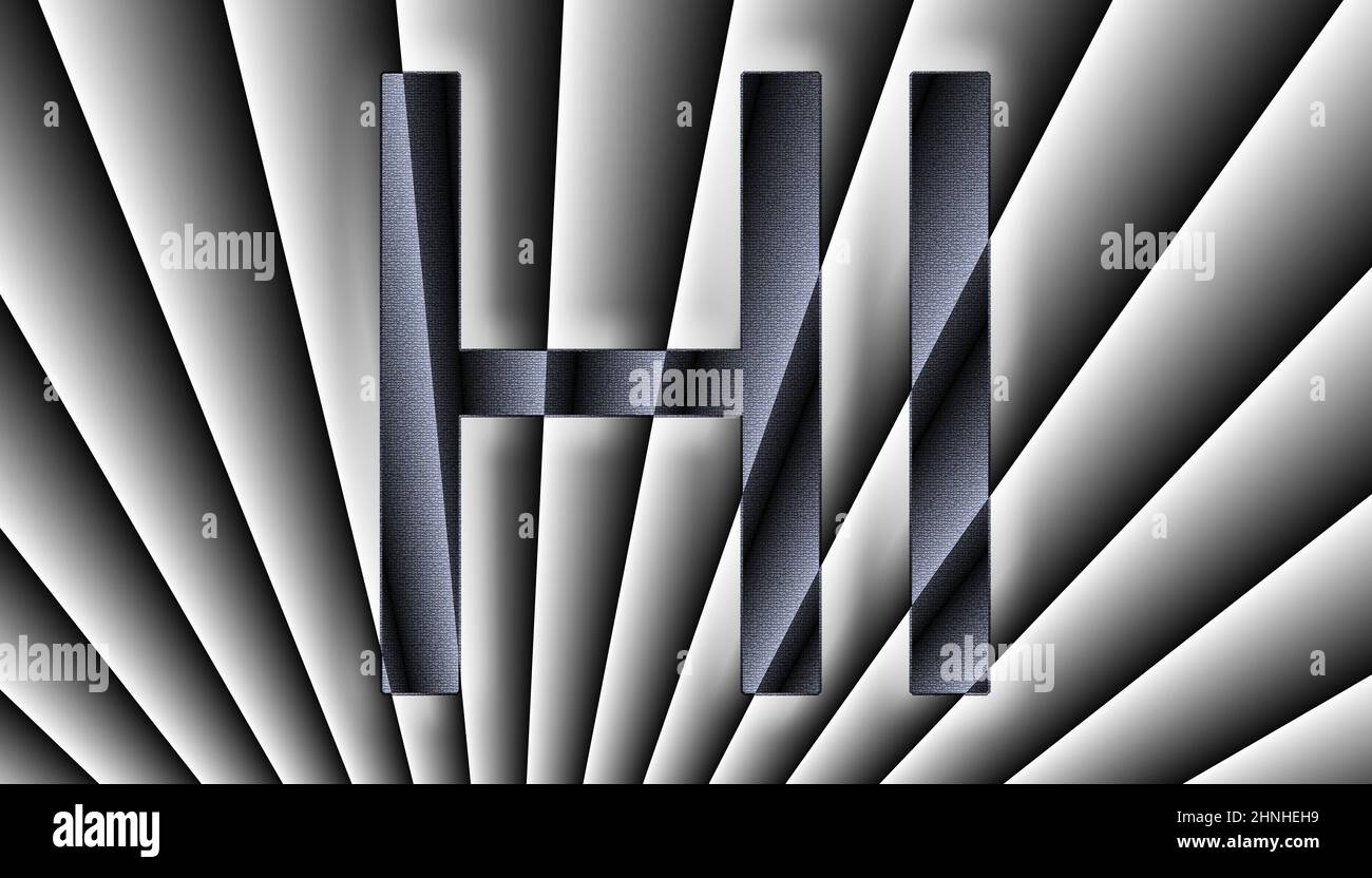Signature HI , corner grad Stock Photo - Alamy