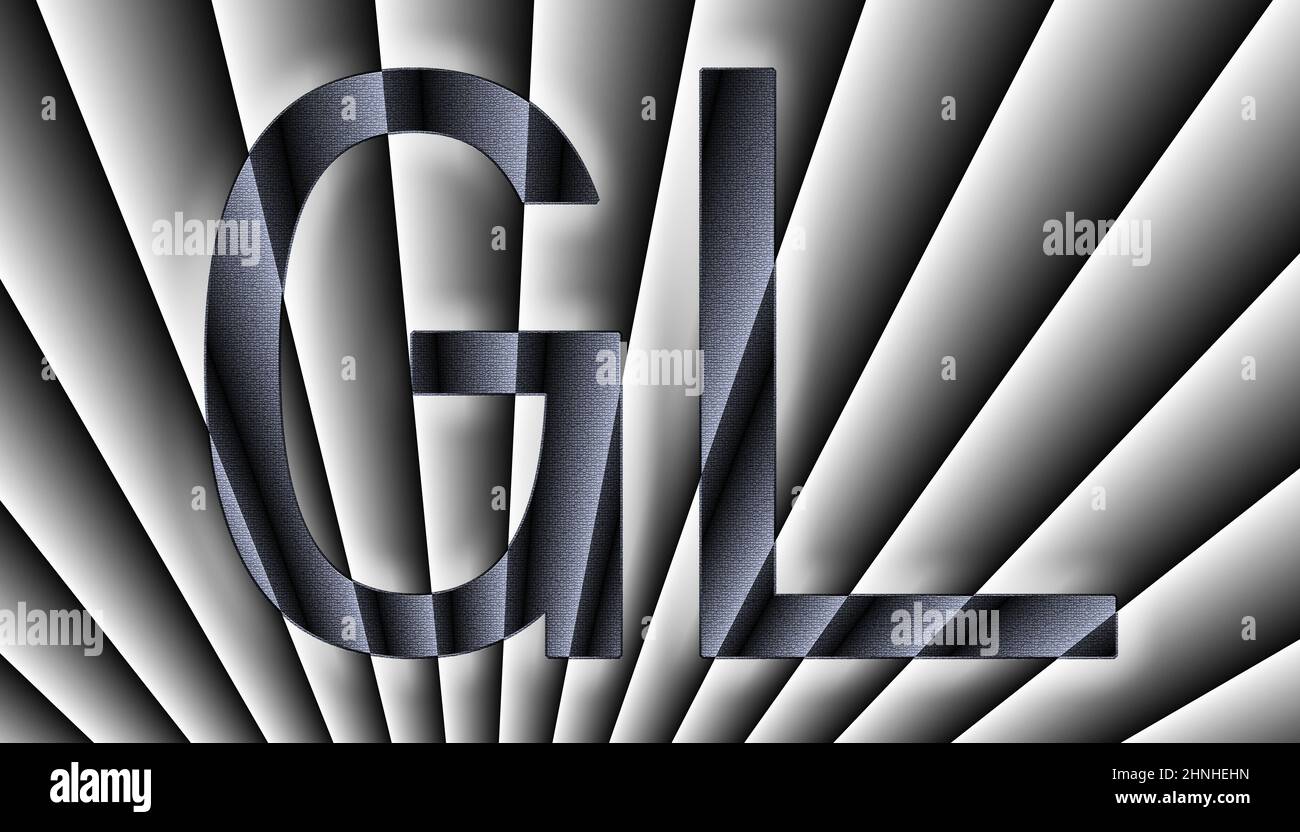 Signature GL , corner grad Stock Photo - Alamy