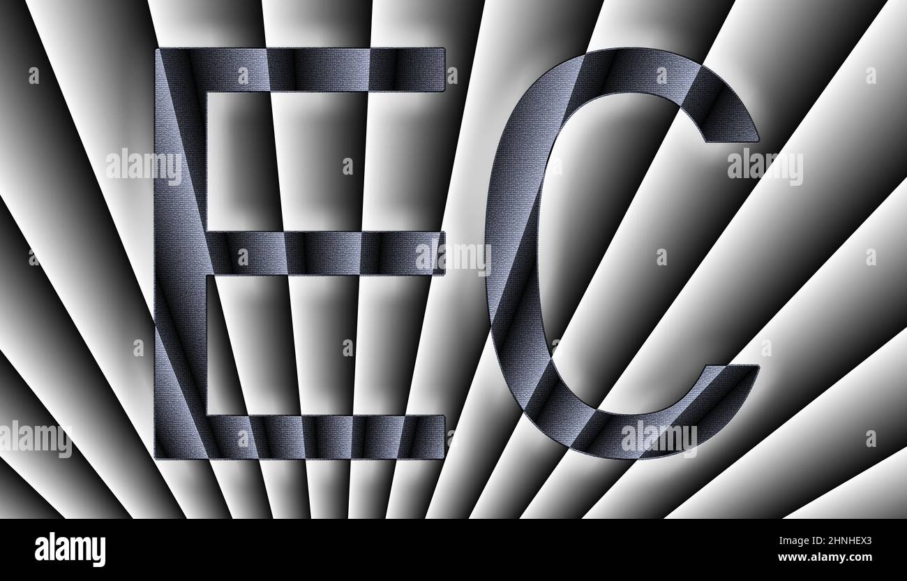 Signature EC , corner grad Stock Photo - Alamy