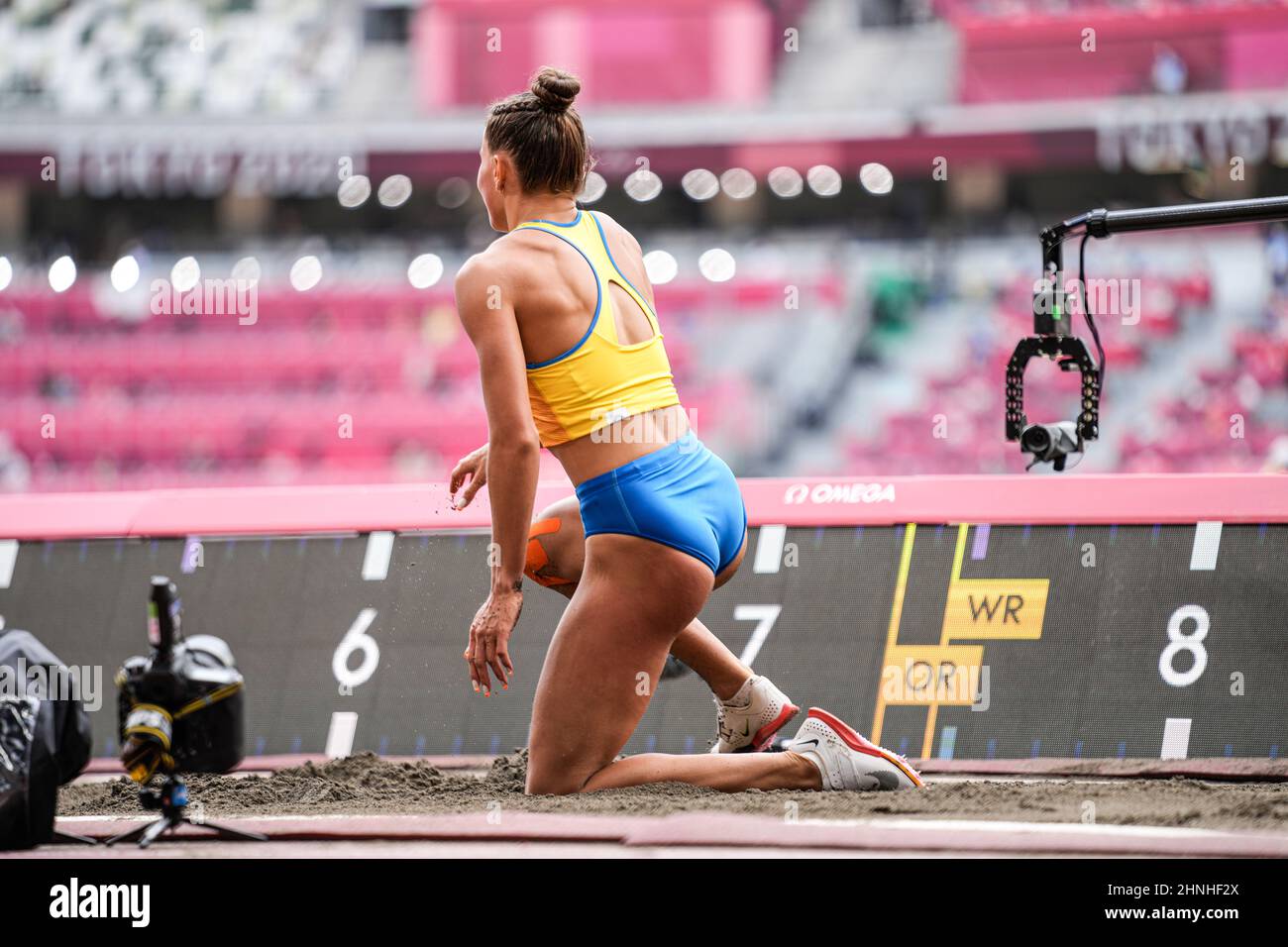 Maryna Bekh-Romanchuk participating in the Tokyo 2020 Olympic Games in ...