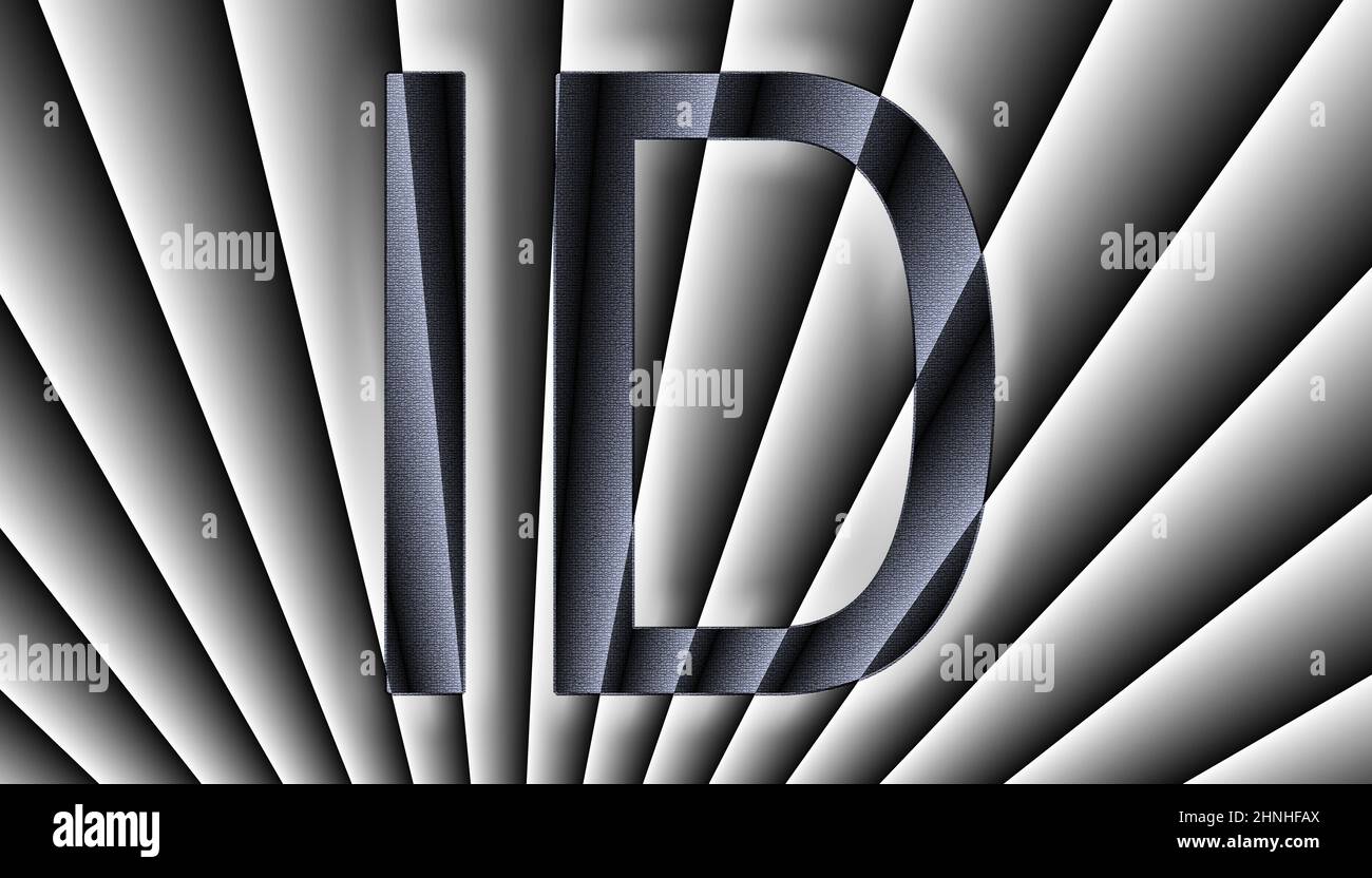 Signature ID , corner grad Stock Photo - Alamy