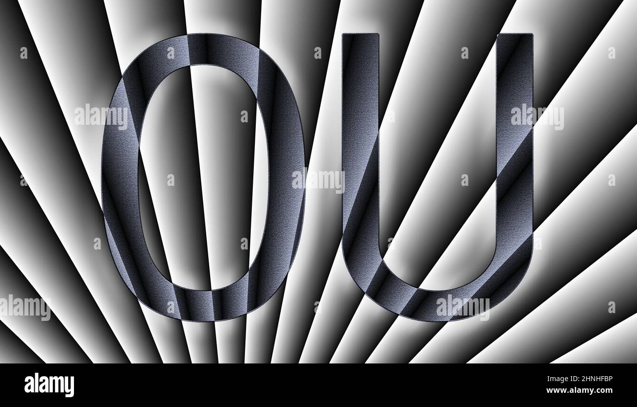 Signature OU , corner grad Stock Photo - Alamy