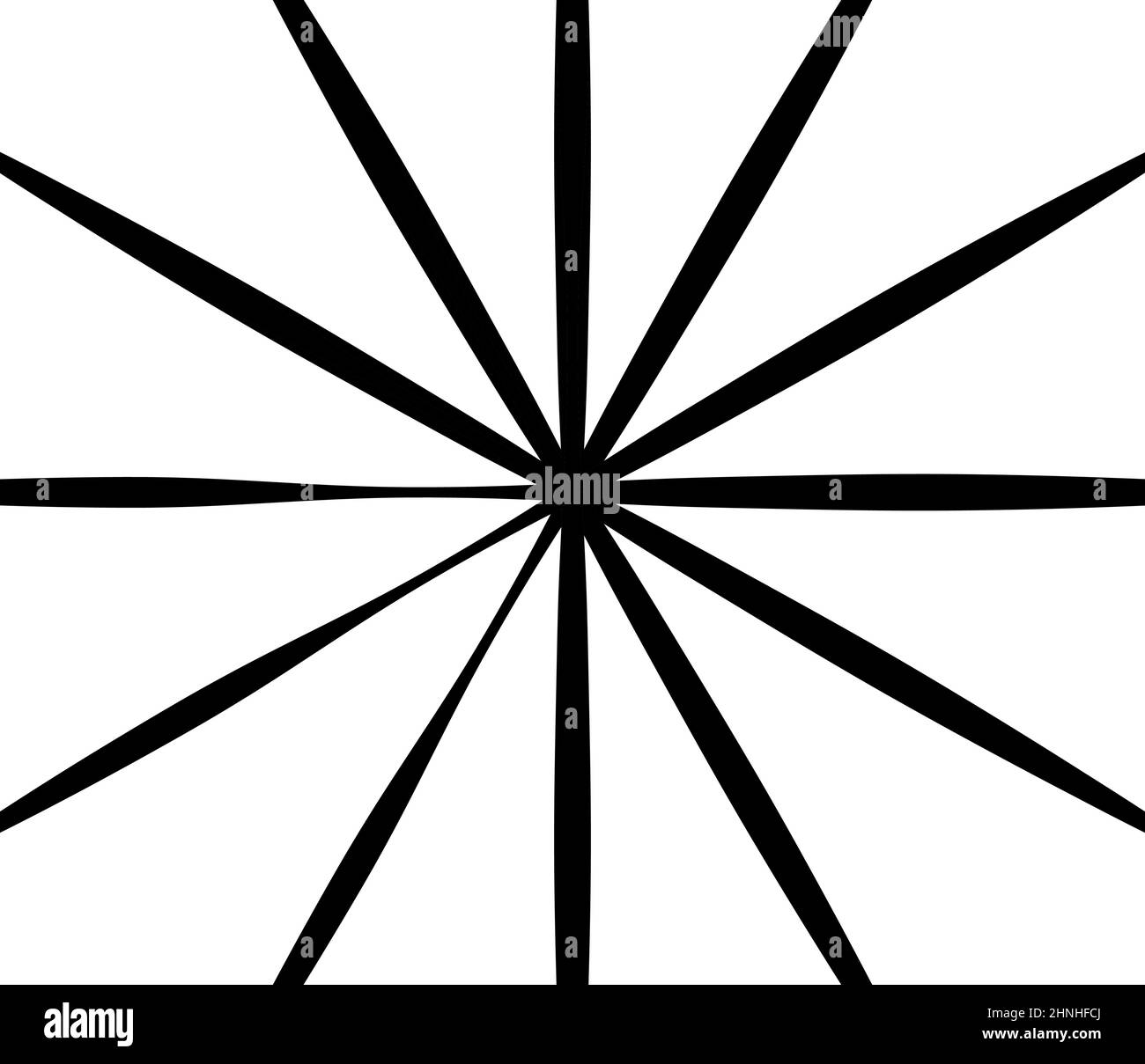 Radial, radiating lines, stripes design element - stock vector ...