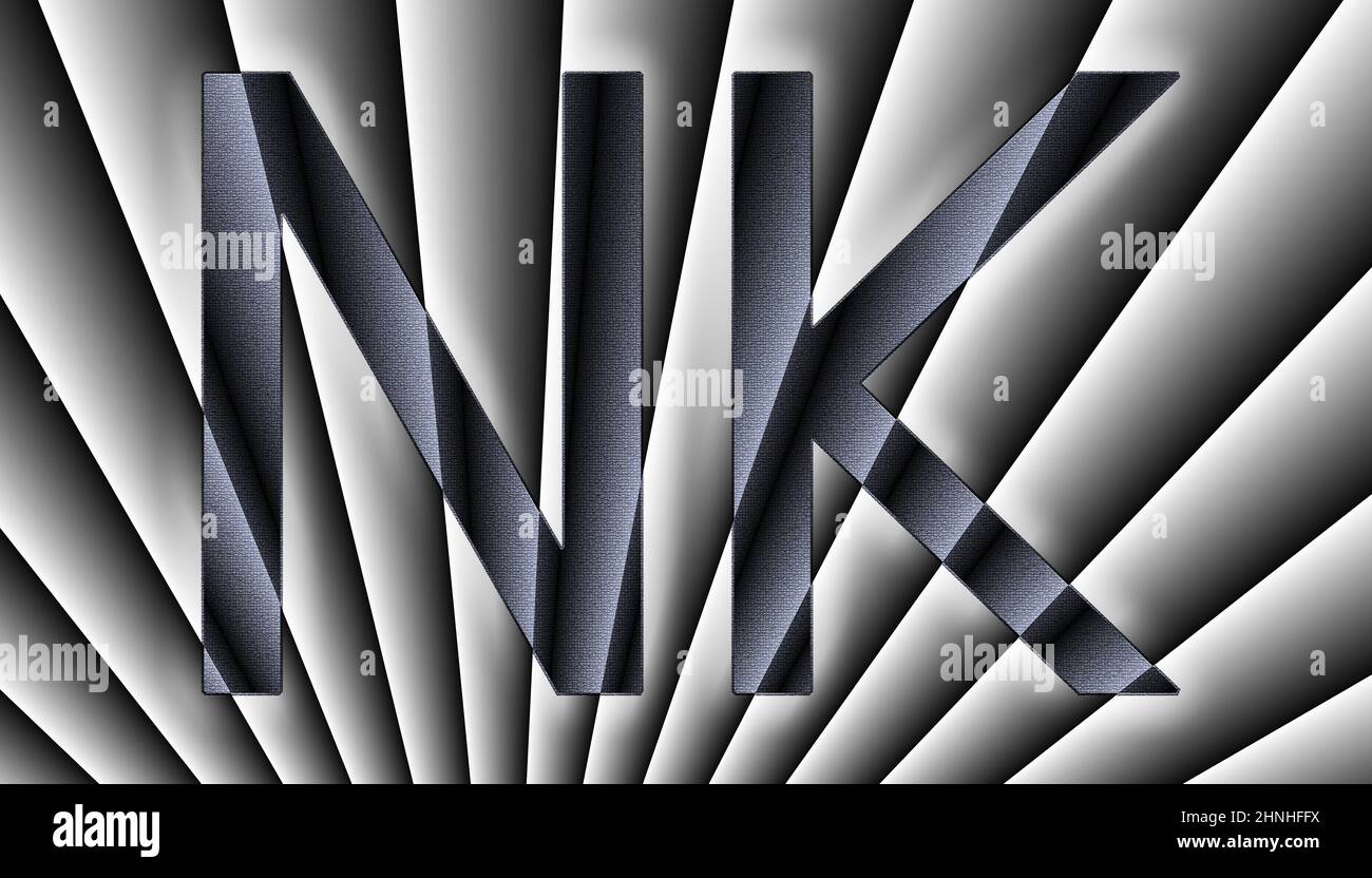 Signature NK , corner grad Stock Photo - Alamy