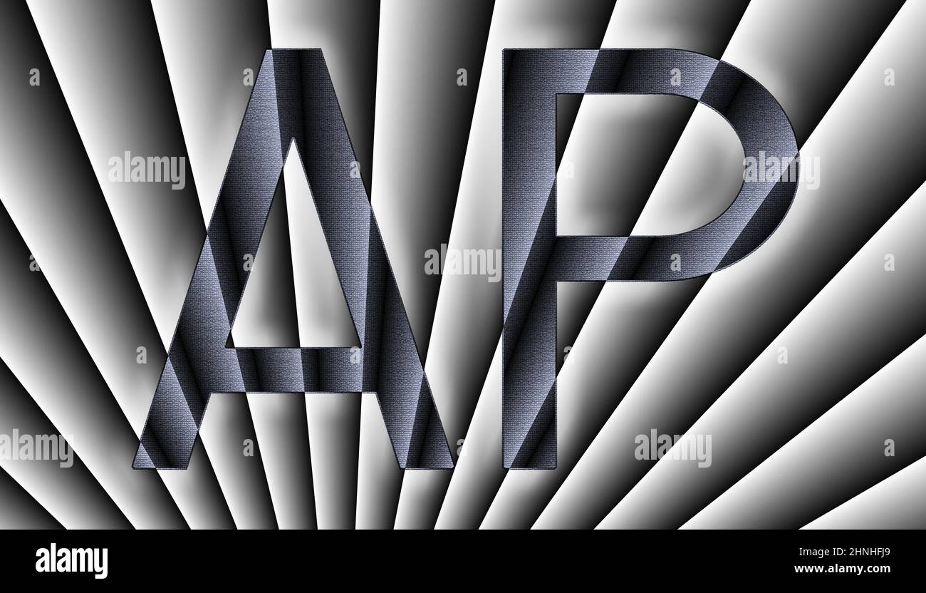 Signature AP , corner grad Stock Photo - Alamy