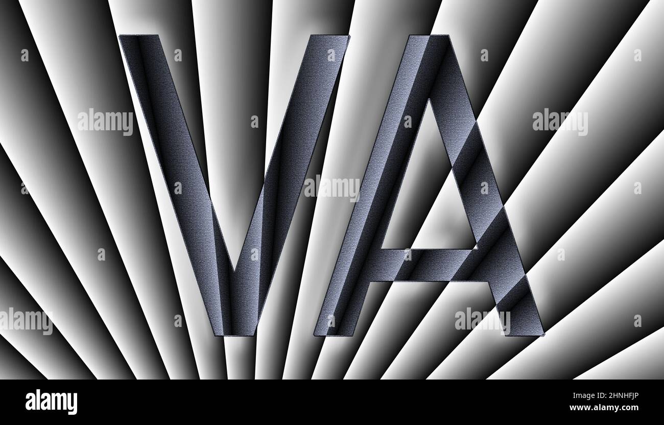 Signature VA , corner grad Stock Photo - Alamy